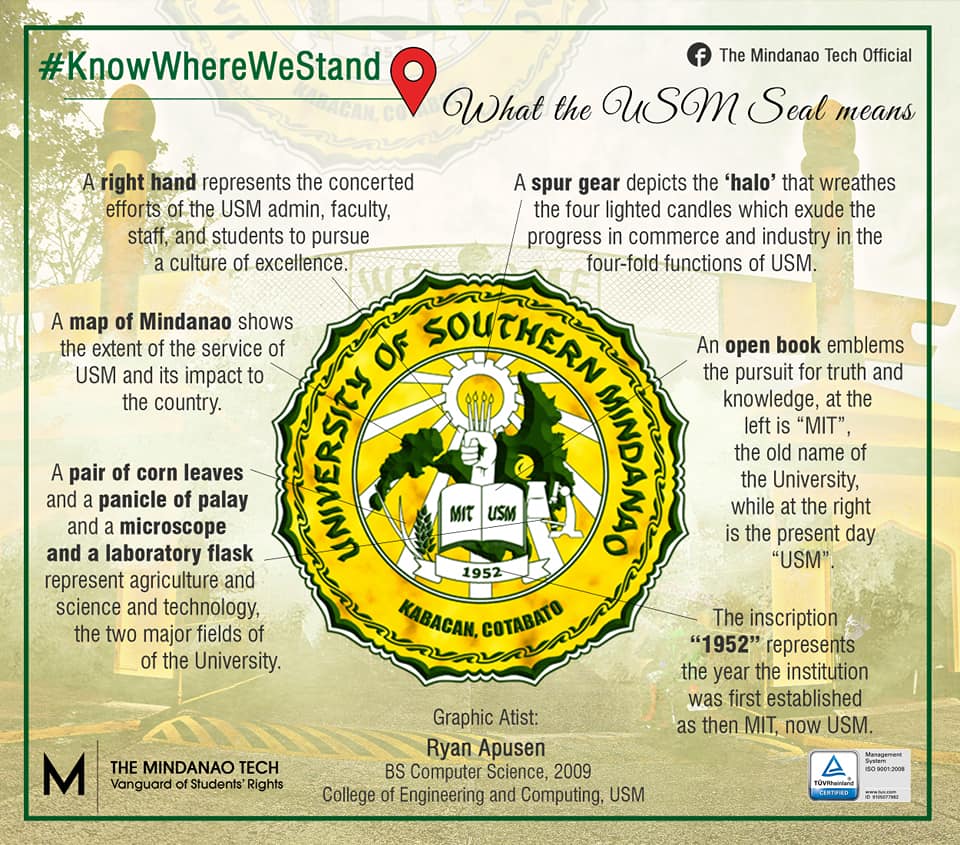 USM Seal – University of Southern Mindanao