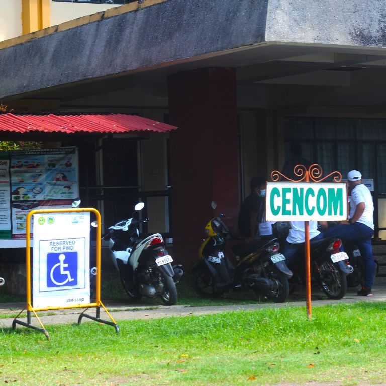 Reserved PWD-parking space in front of the University Administration ...