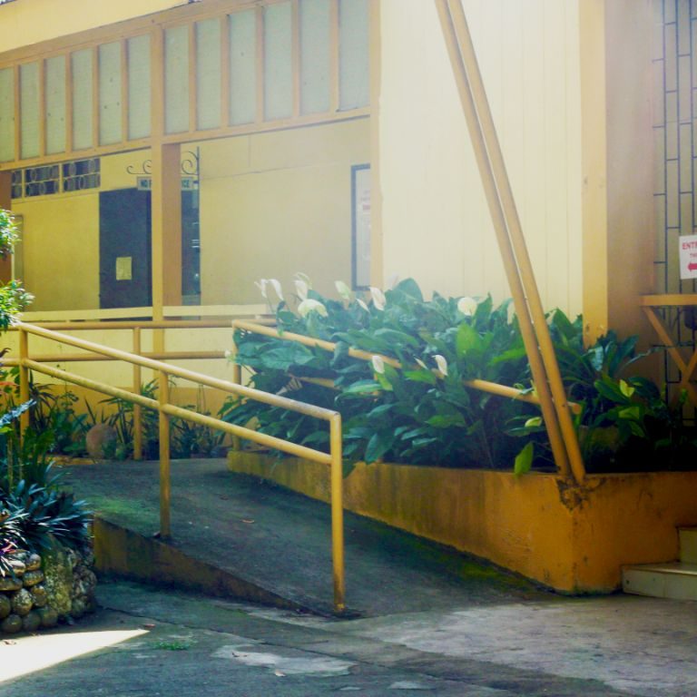 PWD ramp at the Administration building – University of Southern Mindanao