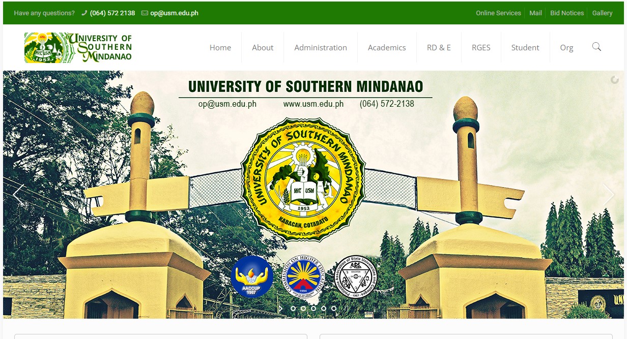 University of Southern Mindanao – Your Partner in Academic Excellence ...