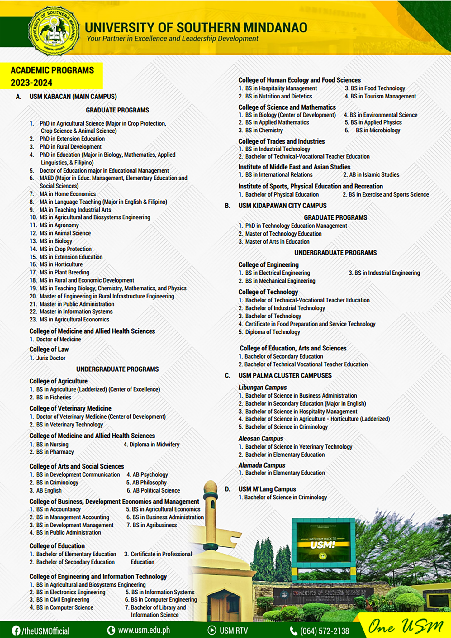REQUIRED PERCENT SCORE FOR UNDERGRADUATE ADMISSION, A.Y. 2023-2024 ...