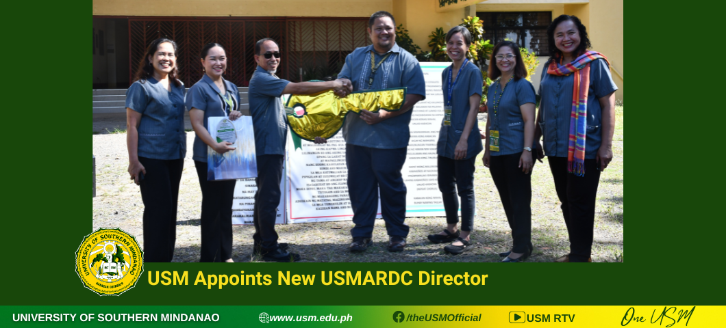 USM Appoints New USMARDC Director – University of Southern Mindanao