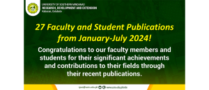 27 USM faculty and students publish research from January to July 2024 ...