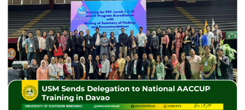 USM Sends Delegation to National AACCUP Training in Davao – University ...