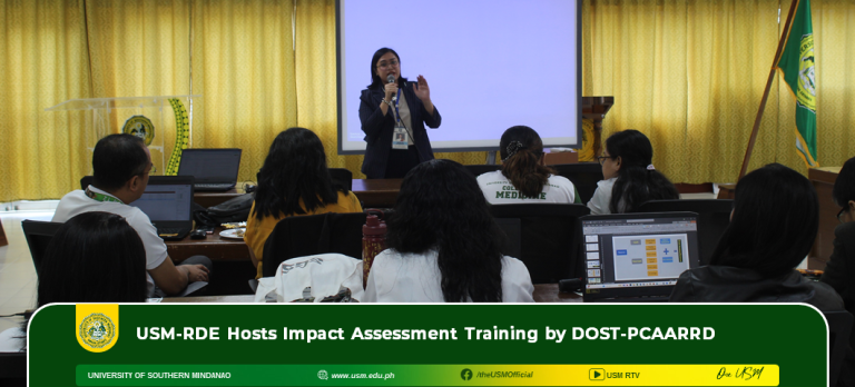 USM-RDE Hosts Impact Assessment Training by DOST-PCAARRD – University ...